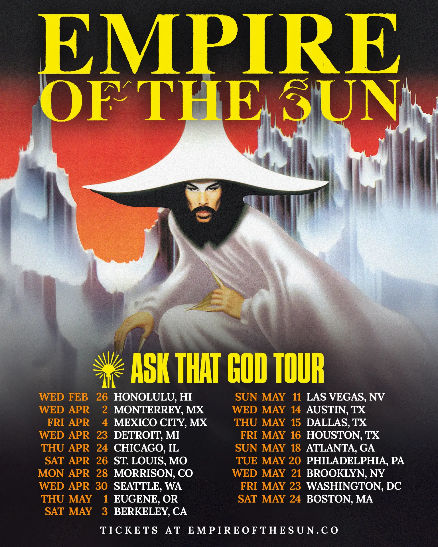 Empire of the Sun Tour 2025 • Official Travel Packages